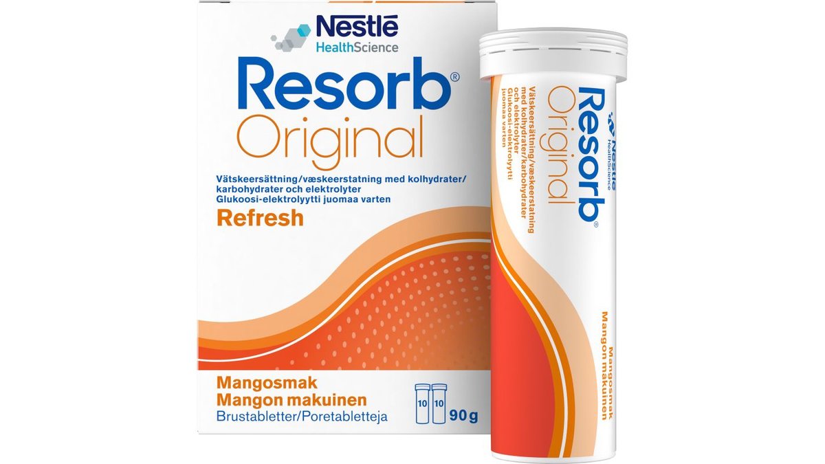 Vätskeersättning Mango 90g - Resorb | ICA Maxi Stormarknad Råå | Wolt