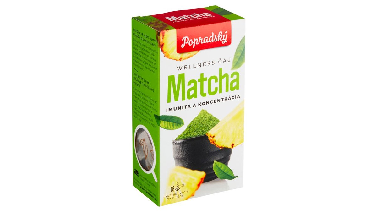 Popradský Wellness čaj Matcha imunita a koncentrácia 27 g | Tesco ...