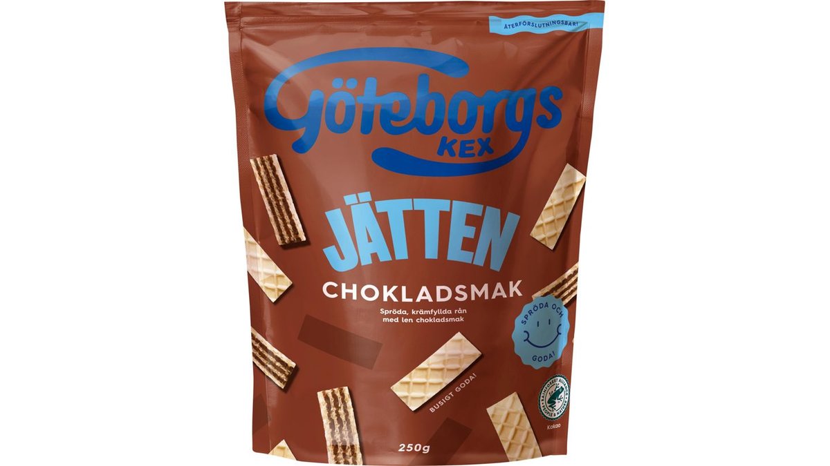 Wafers Jätten Choklad 250g - Göteborgs Kex | ICA Kvantum Uddevalla | Wolt