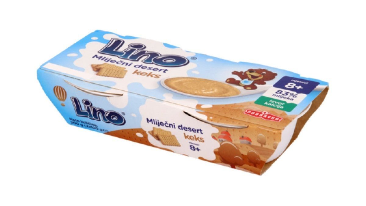 Podravka lino mliječni desert keks 2x100 g | BIPA - Novi Zagreb 7110 | Wolt