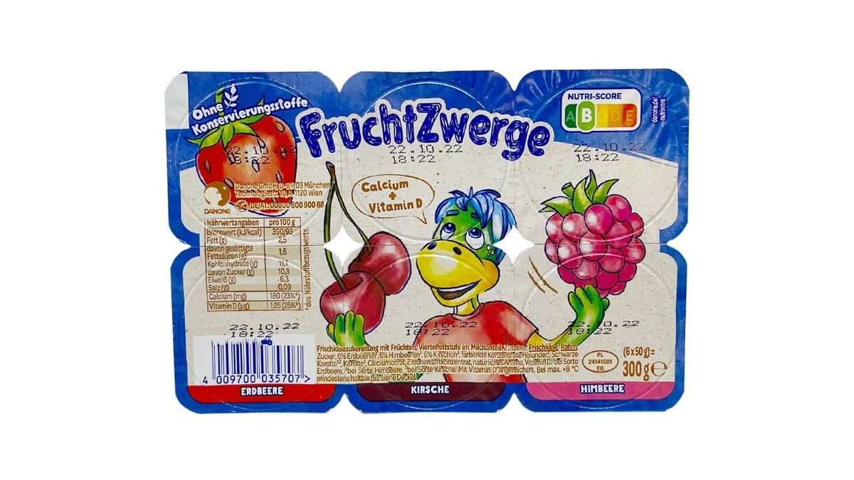 Danone Fruchtzwerge Erdbeere-Himbeere-Kirsche | EDEKA Buller | Wolt