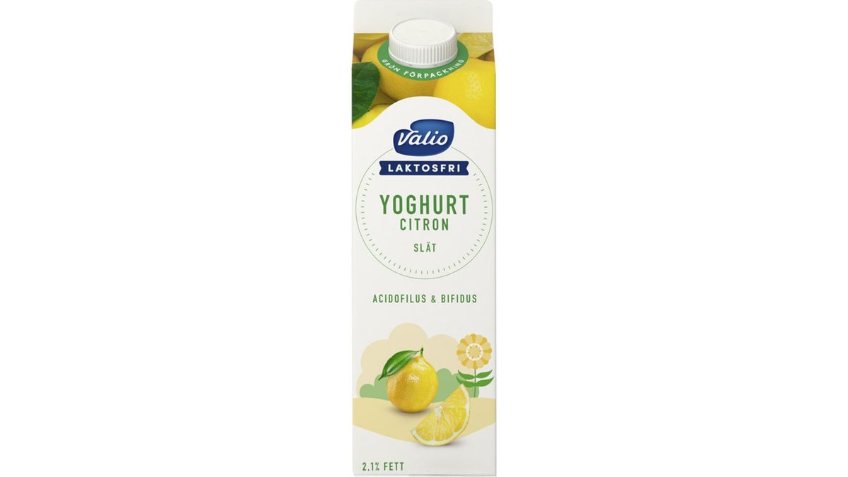 Slät Yoghurt Citron LF 1kg - Valio | ICA Kvantum Ekängen | Wolt