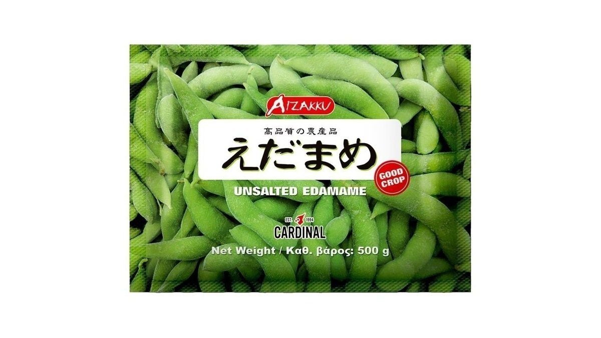 Cardinal Edamame Χωρίς Αλάτι Κατεψυγμένο 500 g | Pacific Food Market | Wolt