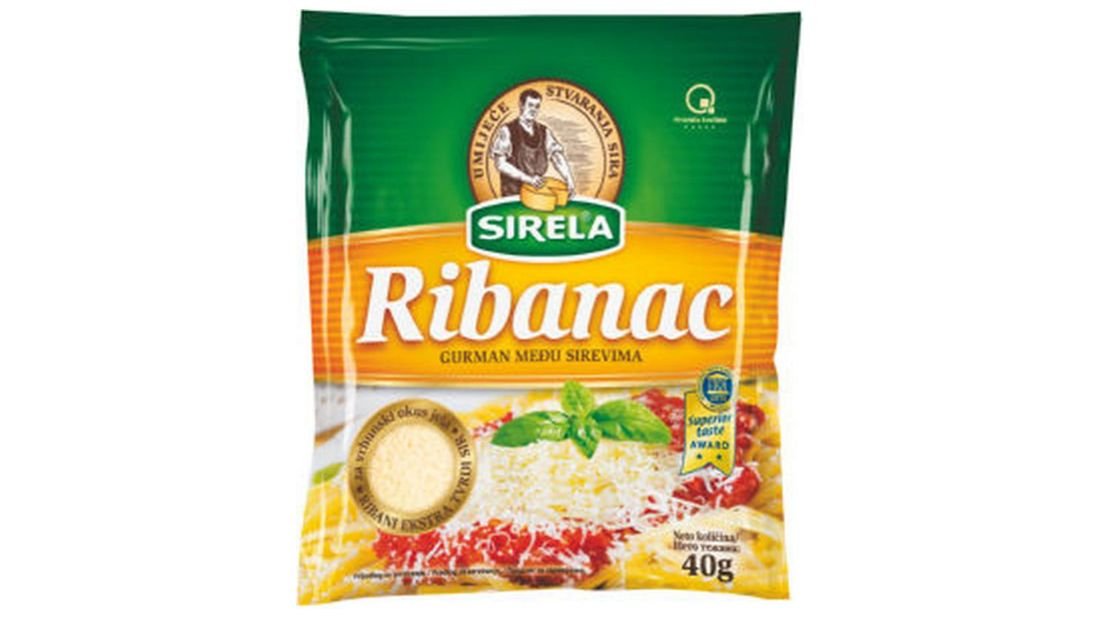 Sveže ribani sir Ribanac, Sirela (40 g) | INTERSPAR Nova Gorica | Wolt