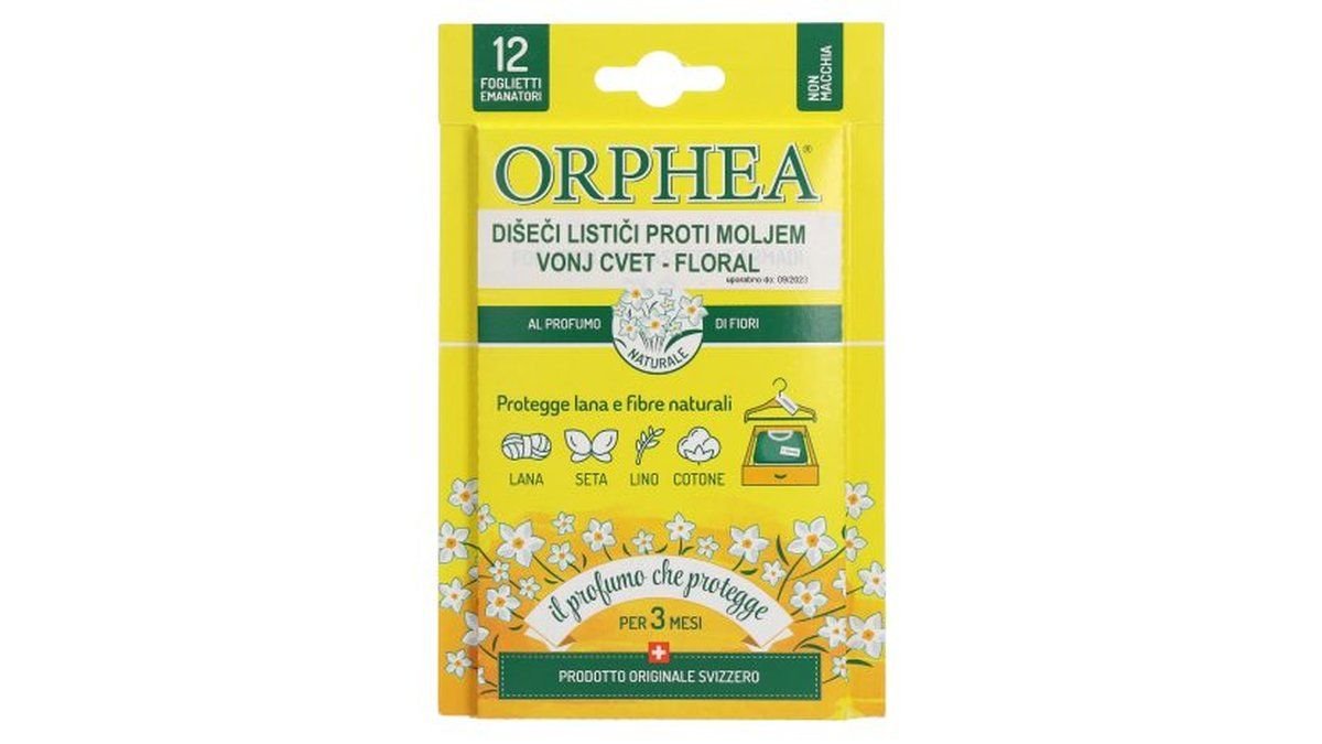 Dišeči lističi proti moljem Floral, Orphea (12 kosov) | INTERSPAR Koper | Wolt