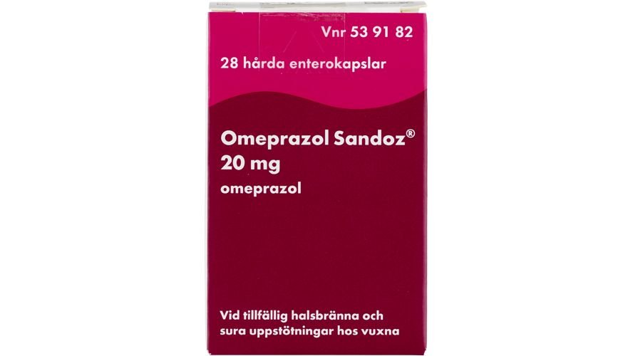 Omeprazol Sandoz, enterokapsel, hård 20 mg 28 kapsel/kapslar | DOZ ...