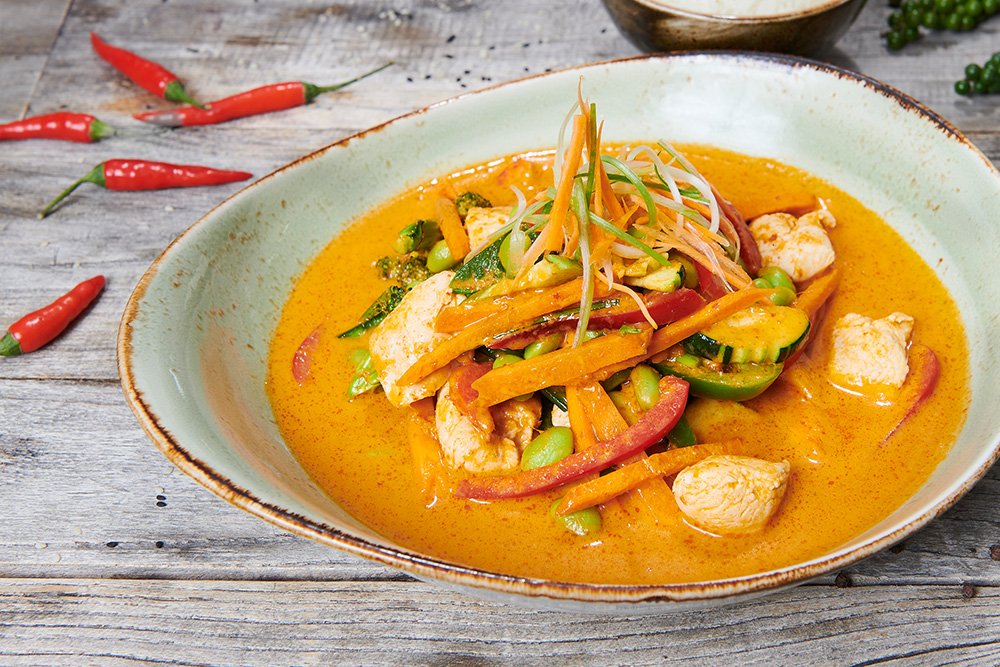 Grnes Curry Mit Kokosmilch