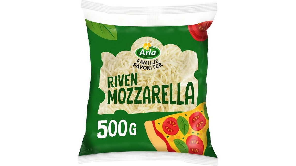 Riven Ost Mozzarella1% 500g - Arla | ICA Supermarket Fanfaren | Wolt