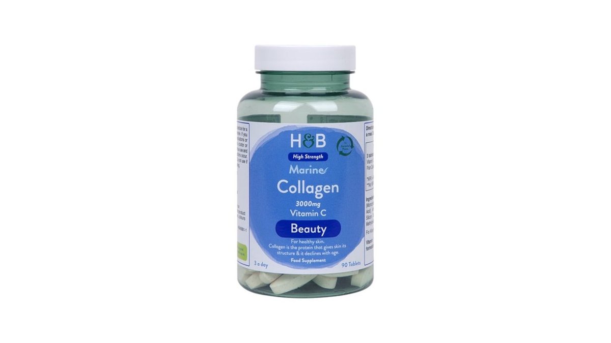 Holland & Barrett Marine Collagen 3000mg 90 Tabs | Holland & Barrett ...