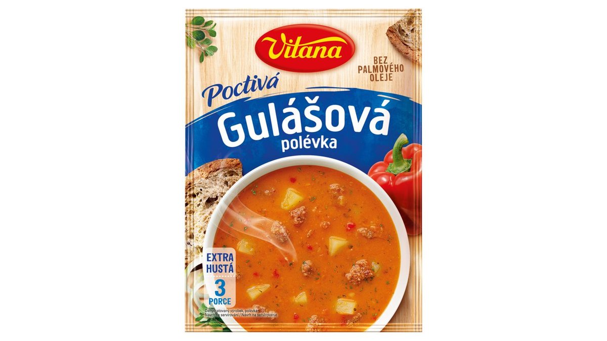 Vitana Poctivá gulášová polévka 97g | PENNY Kladno - Americká | Wolt