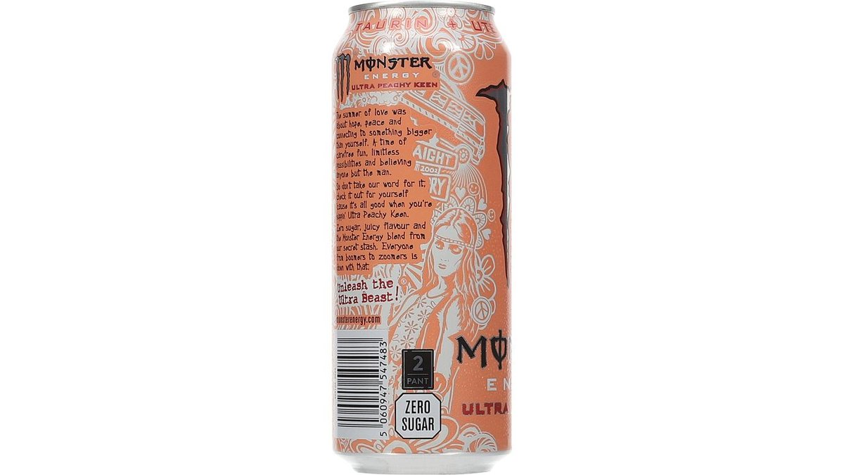 Monster Ultra Peachy Keen 0,5L Bx | MENY Ringnes Park | Wolt