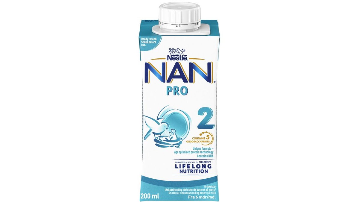 Nan Pro 2 Drikkeklar Fra 6 m 200ml | MENY Slependen | Wolt