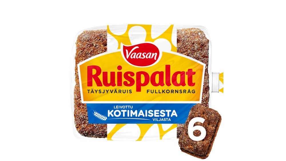 VAASAN Ruispalat 330 g 6 kpl täysjyväruisleipä | K-Supermarket ...