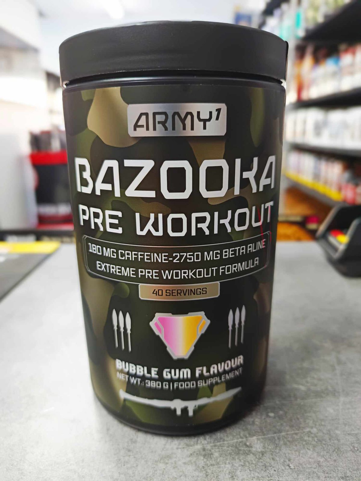 Army 1 Bazooka Pre Workout Bubble Gum Flavor | Pimp My Body Larnaca | Wolt