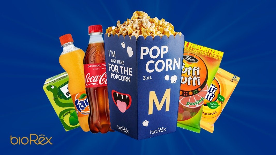 Popcorn & Snacks | BioRex Verkatehdas | Wolt