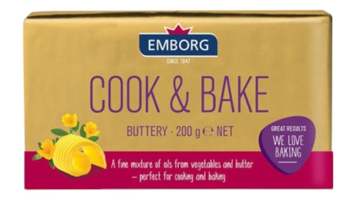 Emborg Cook & Bake Buttery, 200 g | Wolt Market Agios Athanasios | Wolt
