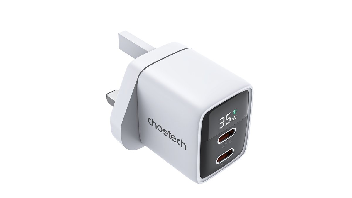 Choetech Dual Type-C PD35W Wall Charger with Display | CaseHub | Wolt