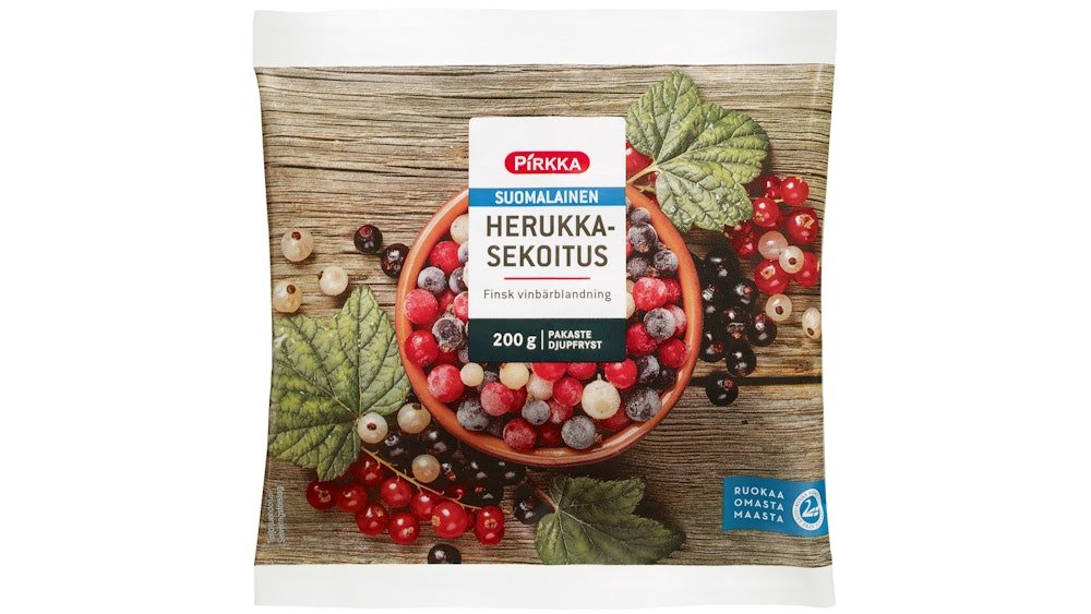 Pirkka suomalainen herukkasekoitus 200g pakaste | K-Supermarket Yliveto ...