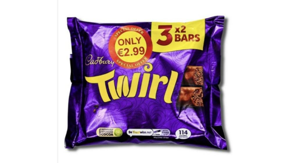 Cadbury Twirl Chocolate Multipack, 3x43g, 129g | Wolt Market San Gwann ...