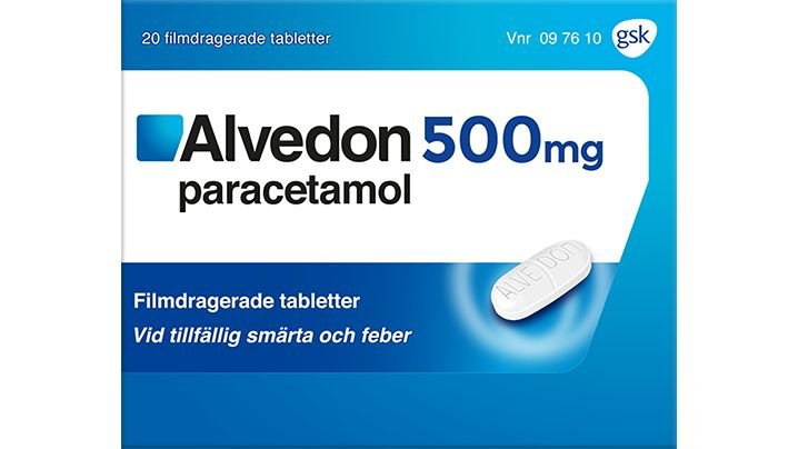 Alvedon, filmdragerad tablett 500 mg 20 styck | DOZ Apotek Hansa City ...