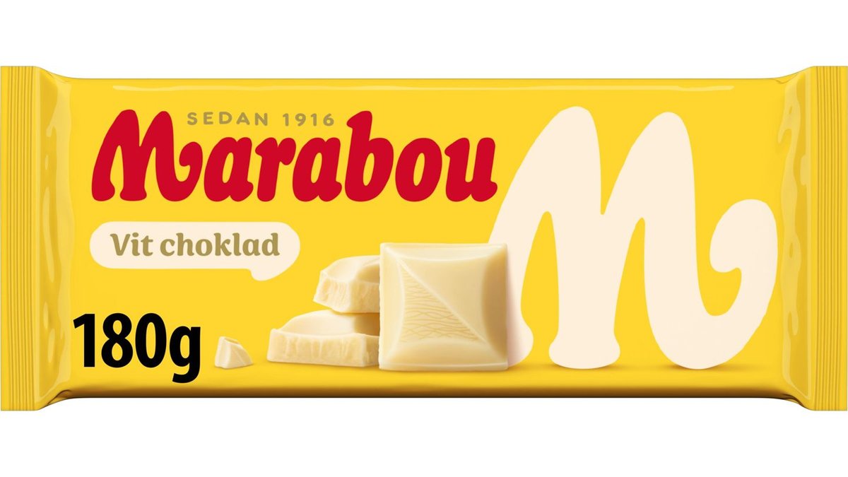 Chokladkaka Vit Choklad 180g - Marabou | ICA Kvantum Signalen | Wolt