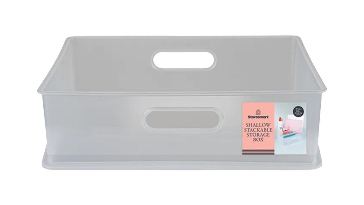 Shallow Stackable Box, 8cm X 26cm X 19cm | Tal-Lira Fgura | Wolt
