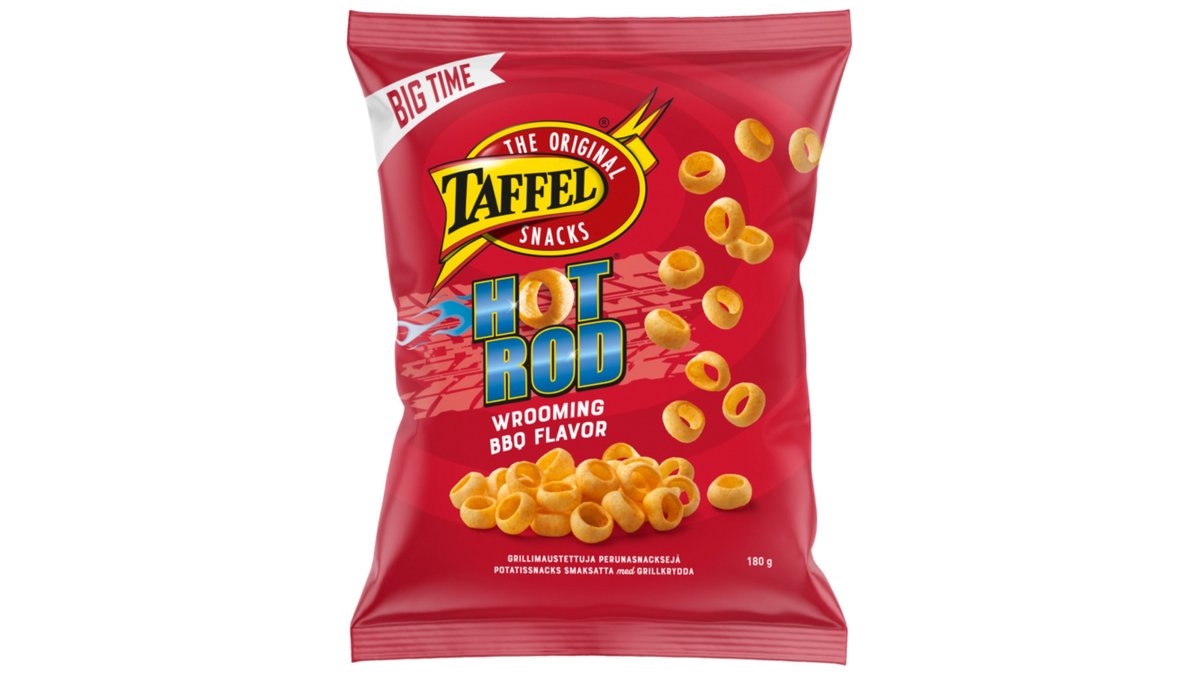 Taffel Hot Rod sipsi 180g | Wolt Market Jyväskylä | Wolt