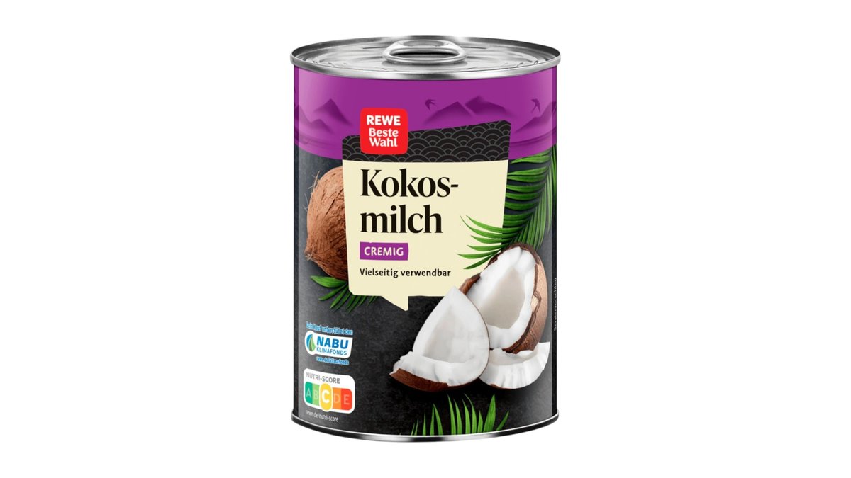 Rewe Beste Wahl Kokosmilch cremig, 400 ml | Wolt Market Schwabing | Wolt