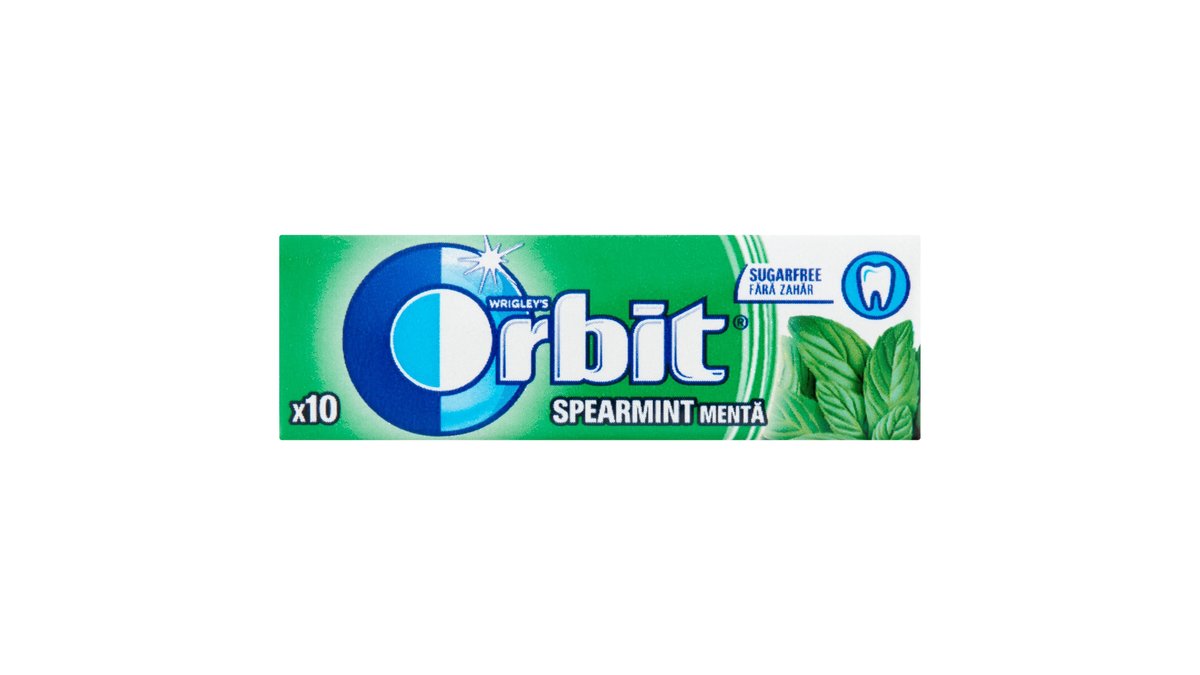 Orbit spearmint Guma de mestecat 10 buc | Penny Fizicienilor (4504) | Wolt