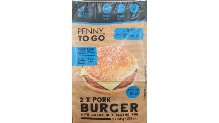 PENNY To Go Burger cu porc 2x150g | Penny Calea Cisnadiei (4575) | Wolt