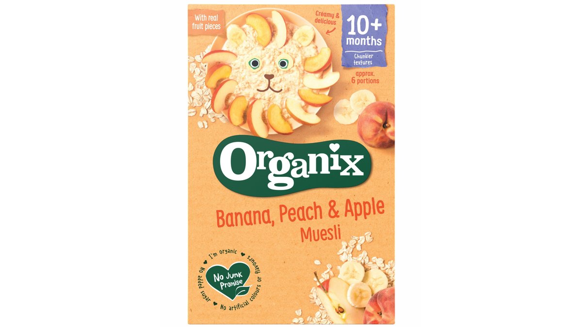 Organix Cereale Muesli Banane+Piersici+Mere 200g,10+ | Carrefour Hypermarket Brasov AFI (6105 ...