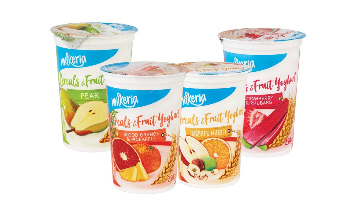 Milkeria Iaurt cu fructe si cereale 250 g | Penny Nasaud (4343) | Wolt