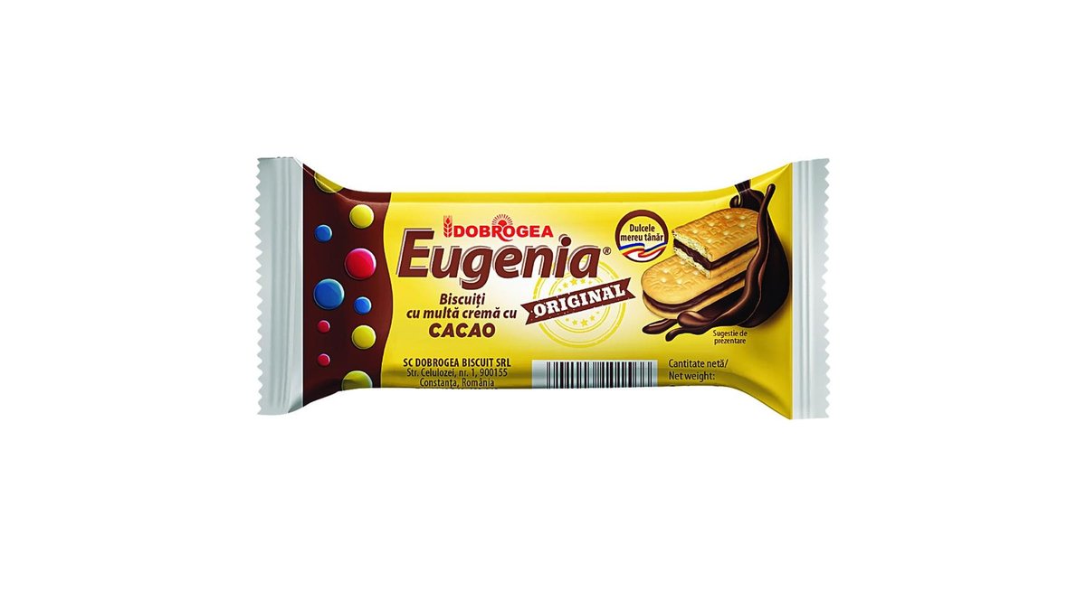 Biscuiti Cu Multa Crema De Cacao Eugenia Original Dobrogea 36G | Carrefour Express Ion Mihalache ...