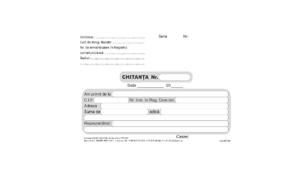 CHITANTA AUTOCOPIATIV A6 100 F | Carrefour Hypermarket Baneasa (9155 ...