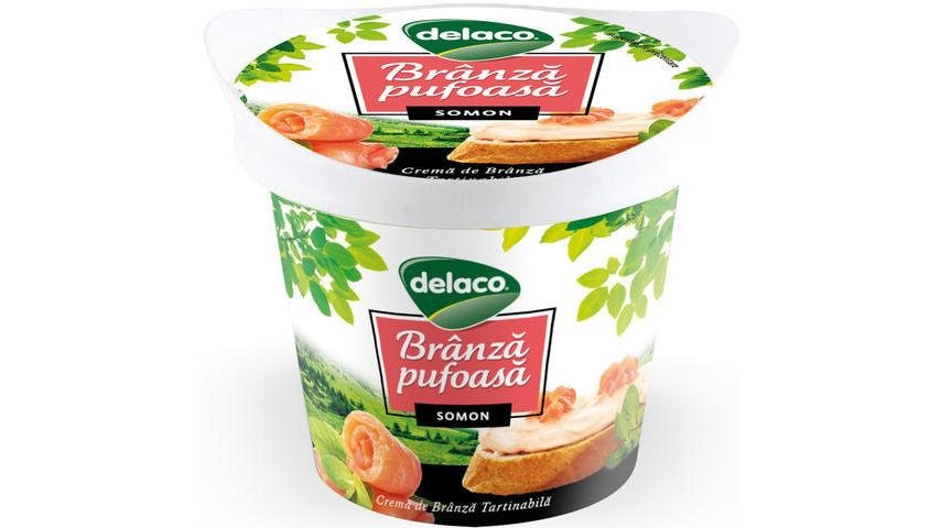 Crema branza pufoasa cu somon Delaco 140g | Carrefour Hypermarket Unirii (9191) | Wolt