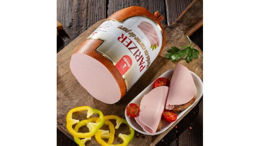 Parizer Meda cu Carne de Porc per kg | Carrefour Bucegi (3028) | Wolt