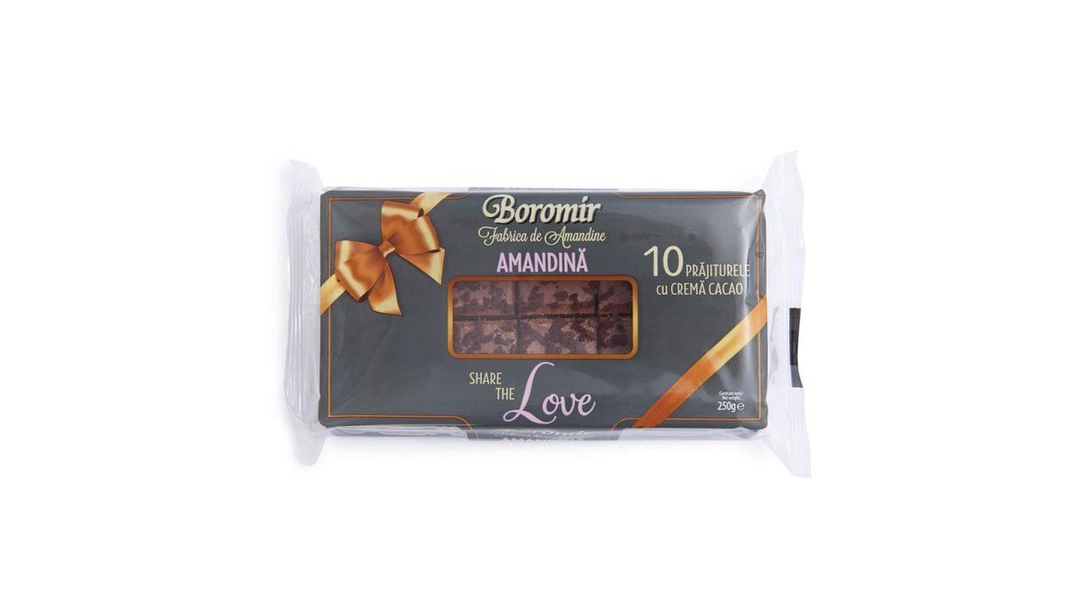Amandina Cu Ciocolata Boromir 250 G | Carrefour Hypermarket Iasi Era (9167) | Wolt