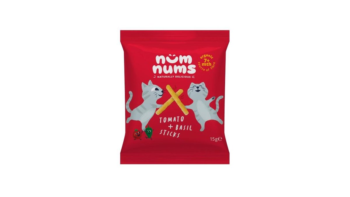 Sticksuri Bio cu rosii si busuioc 20g Num Nums | Carrefour Hypermarket ...