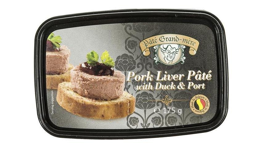 Pate porc cu ficat de rata si vin de Porto 175 g Pate Grand-Mere ...
