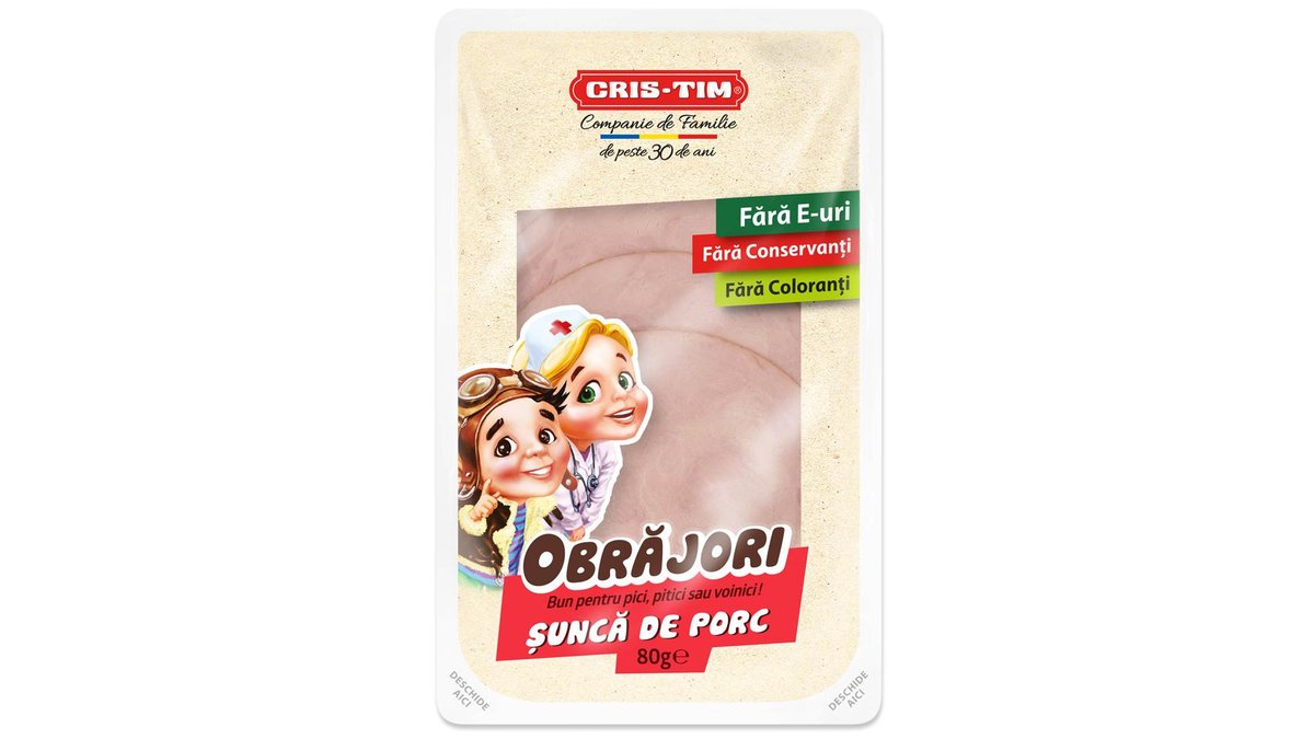 Sunca De Porc 80G Obrajori | Carrefour Hypermarket Metalurgiei (9193 ...