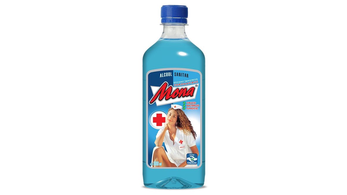 Alcool Sanitar 500 ML Mona | Carrefour Hypermarket Chiajna (9151) | Wolt
