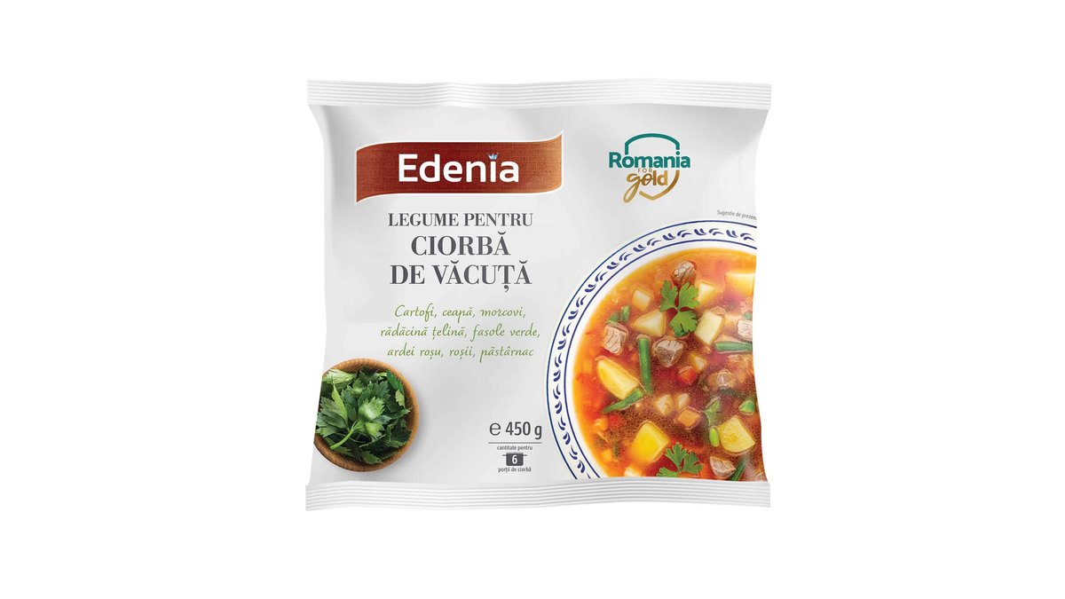 Amestec legume ciorba vacuta congelat 450 g Edenia | Carrefour ...