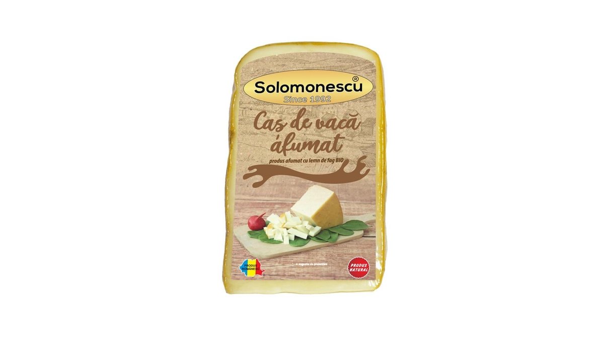 Cas afumat din lapte de vaca 450 g Solomonescu | Carrefour Hypermarket ...
