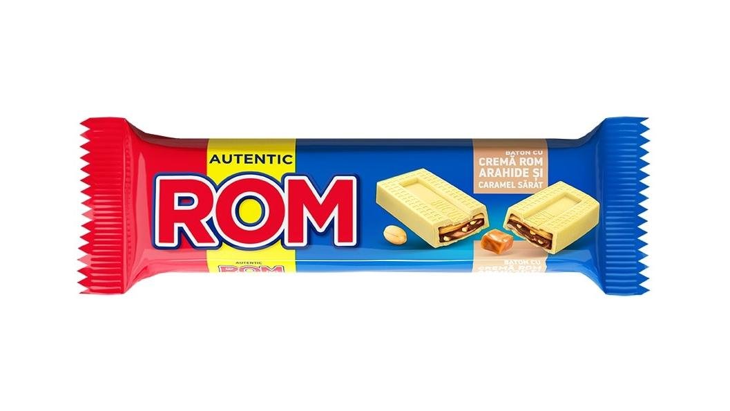 Baton Rom cu ciocolata alba si caramel sarat 44 g | Carrefour Express ...