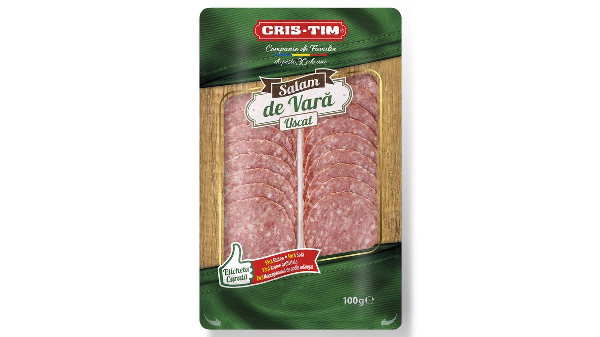 Salam de vara uscat Cris-Tim 100g | Carrefour Hypermarket Vulcan (9109 ...