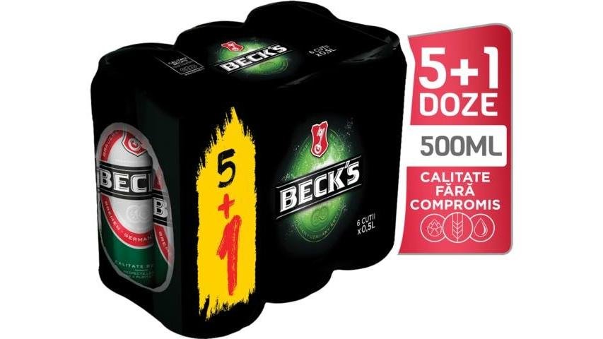 Becks Bere Doza 0.5L 5+1 | Carrefour Gheorghe Ranetti (4585) | Wolt