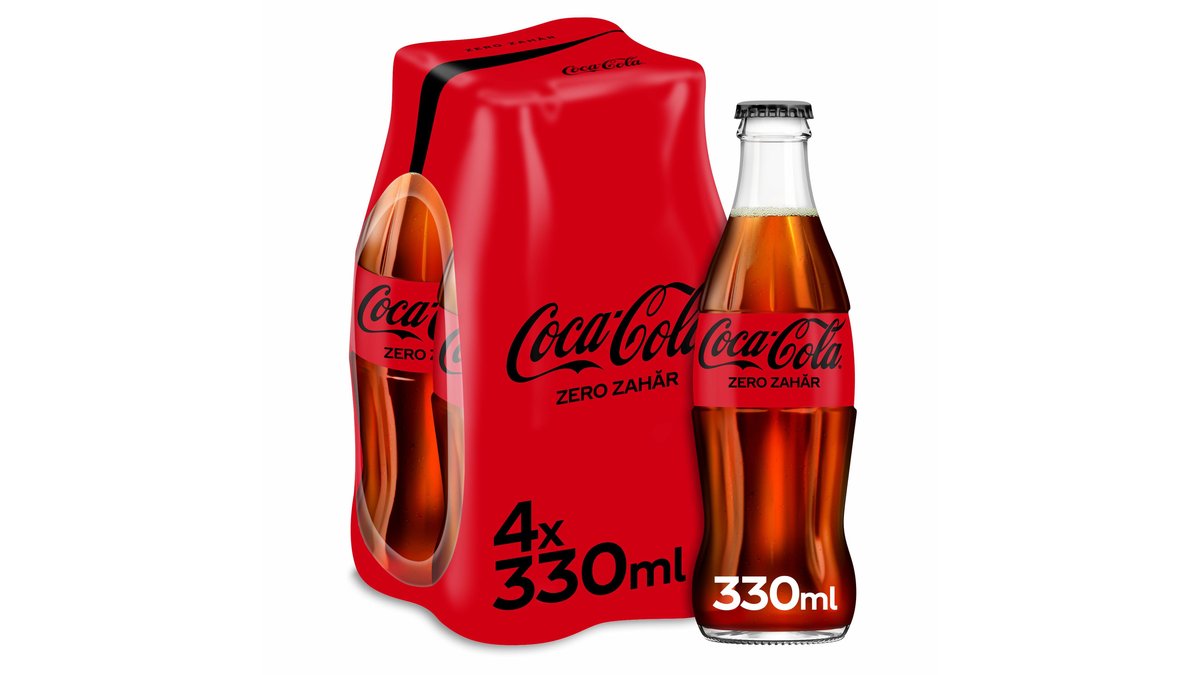 Coca-Cola Zero Zahar 4X0.33L | Carrefour Hypermarket Chiajna (9151) | Wolt