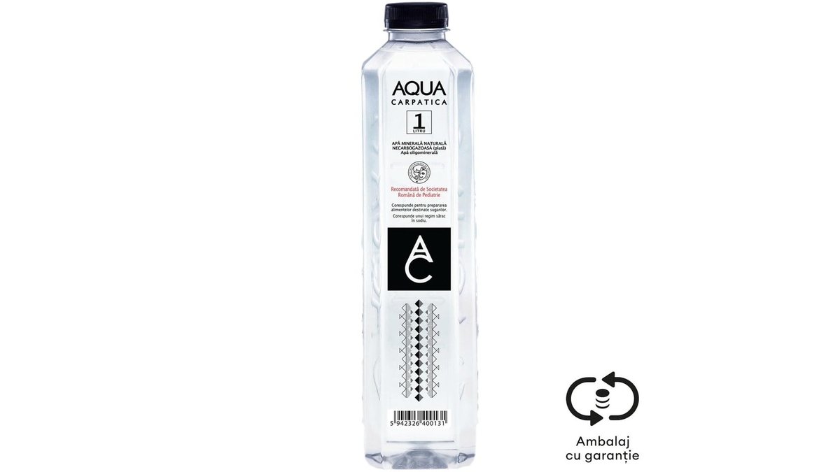 Aqua Carpatica Apa minerala naturala plata 1L | Mega Image Bucuresti ...