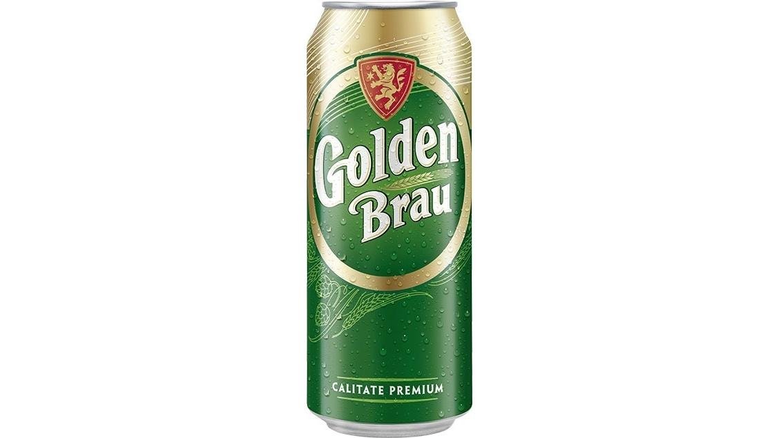 Bere Blonda Golden Brau Bere Doza 0.5L | Carrefour Hypermarket Blejoi ...