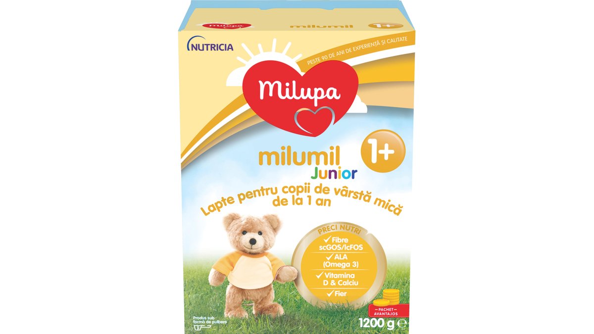Lapte Praf Milupa Milumil Junior, 1200 g, de la 1 an | Carrefour ...